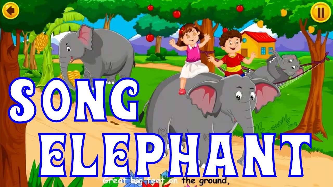 Elephant Song Cartoon Education Smart Entertainment Nursery Rhyme Song ...