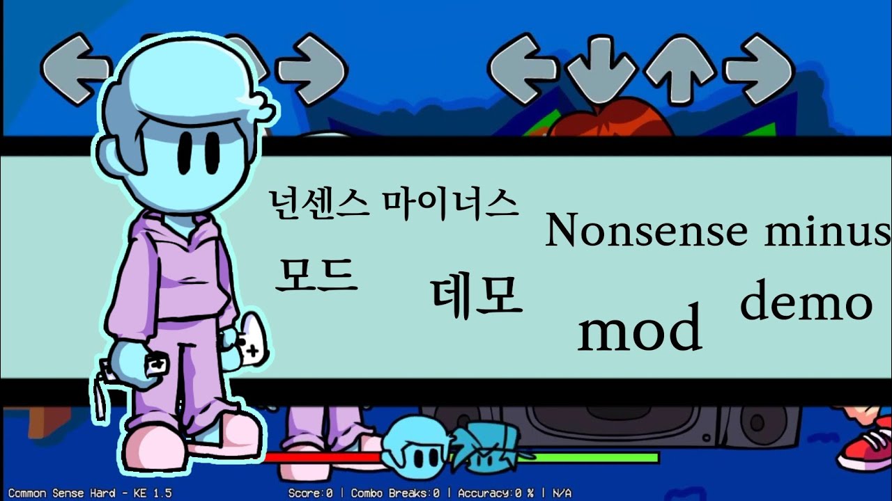 넌센스 마이너스 모드 데모/fnf Nonsense minus mod demo - YouTube