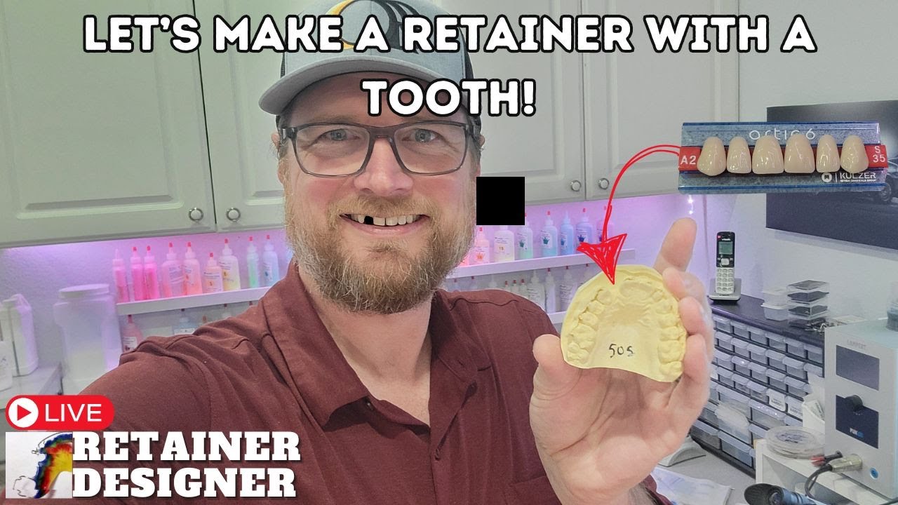 Let's Make a Hawley Retainer with a Tooth (Pontic)!! - YouTube