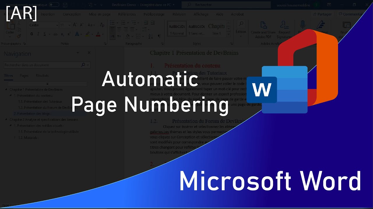 Microsoft Word Automatic Page Numbering microsoft-word-automatic-page-numbering