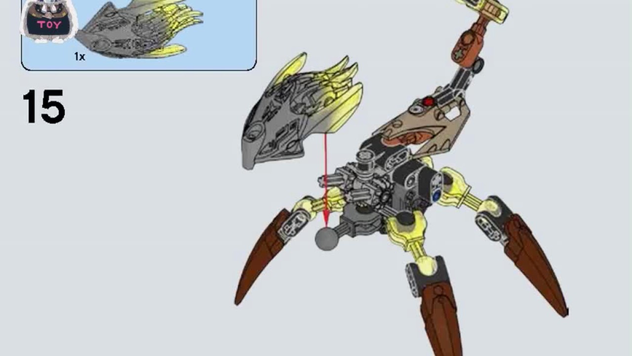 Lego 60143 2017 Lego Bionicle Ketar - Creature of Stone instructions ...