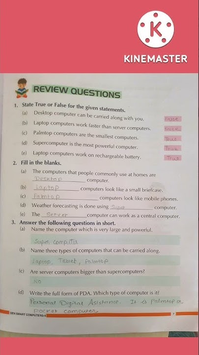 Computer # Review questions # Chapter 1# Types of Computers #Grade 4 ...