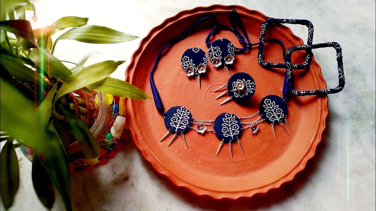 fabric jewellery making|new fabric jewellery design|old cloth hack|diy ...