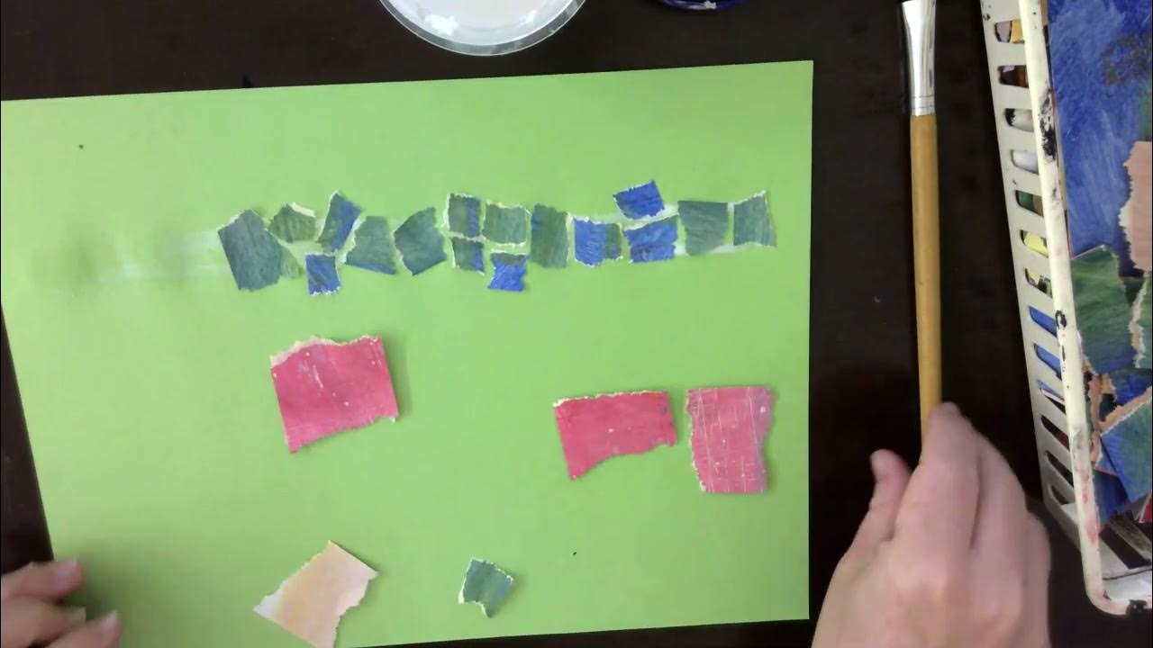 Alma Thomas Collage Elementary Art Lesson Day 1 - YouTube