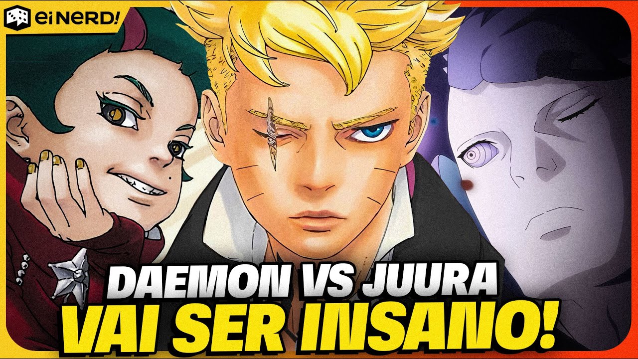 DAEMON VS JUURA: A LUTA MAIS INSANA (E HUMILHANTE!) DE BORUTO: TWO BLUE ...