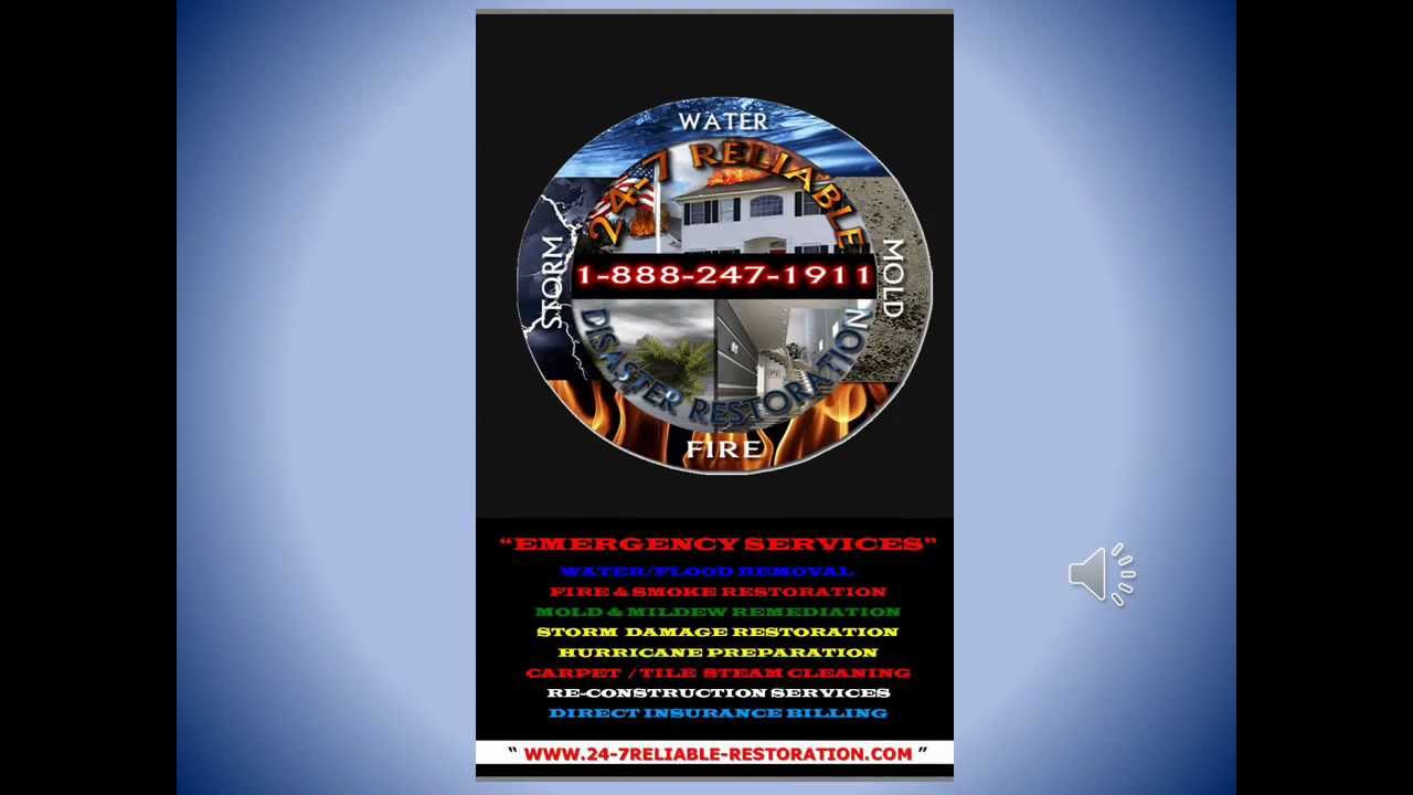 24-7 Reliable Disaster Restoration brochure - YouTube