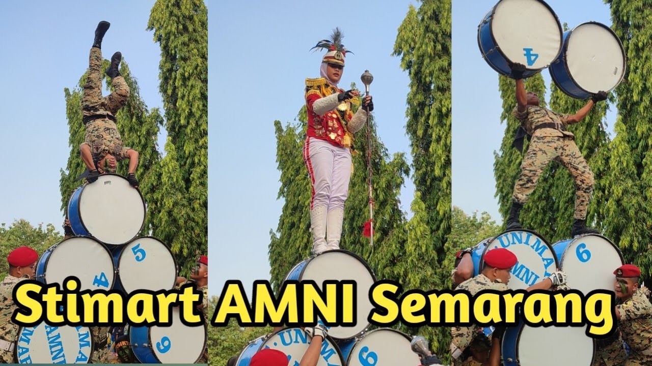 Aksi Paling Keren Drumband STIMART AMNI SEMARANG Gemparkan Kota Pati ...