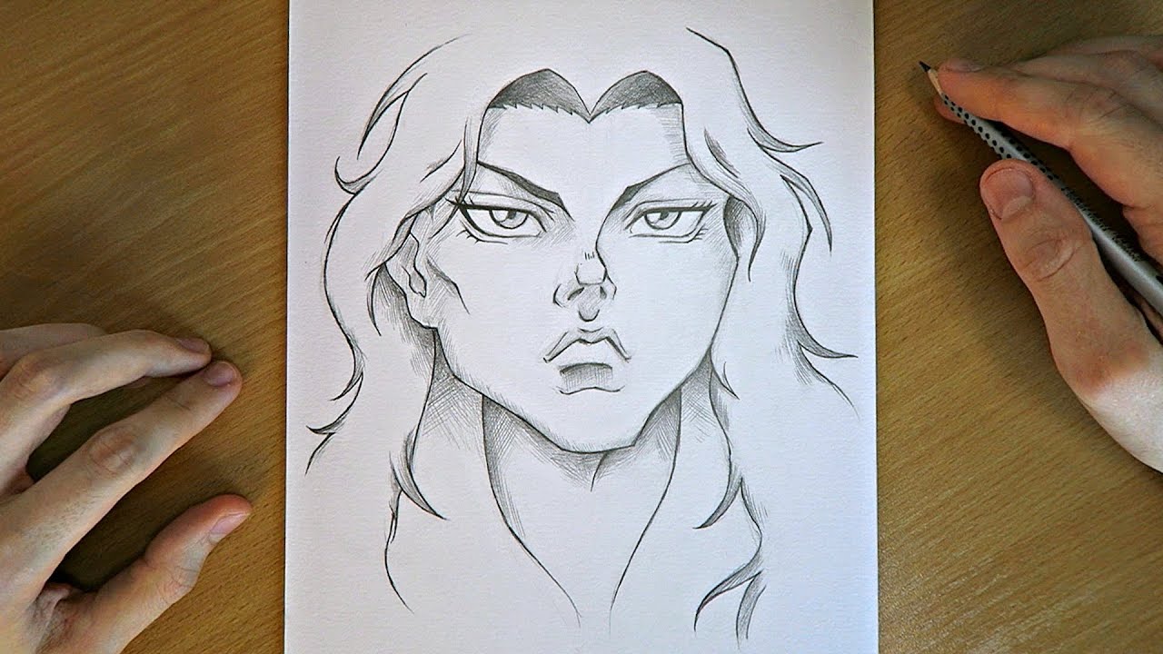 Anime Drawing Tutorial | Pickle - Baki The Grappler | How To Draw ...