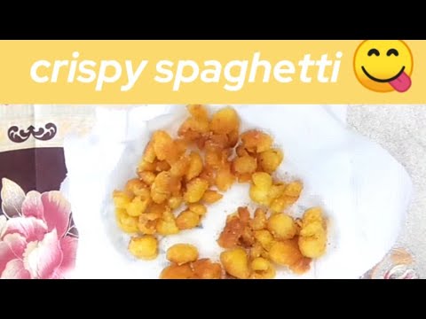 Tasty crispy spaghetti recipe 😋😋😋 - YouTube