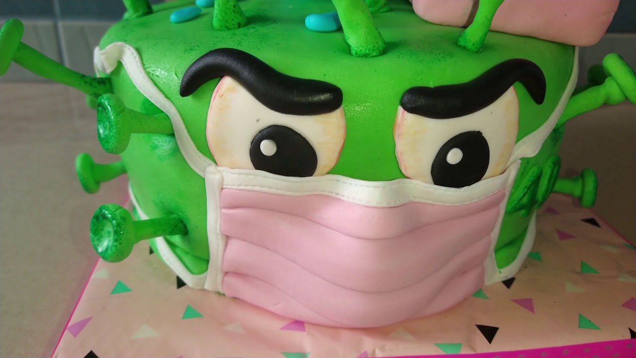 corona virus cake - YouTube