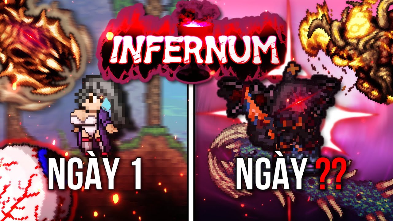 100 NGÀY hành trình trở thành *THẦN LINH* trong Terraria Calamity ...