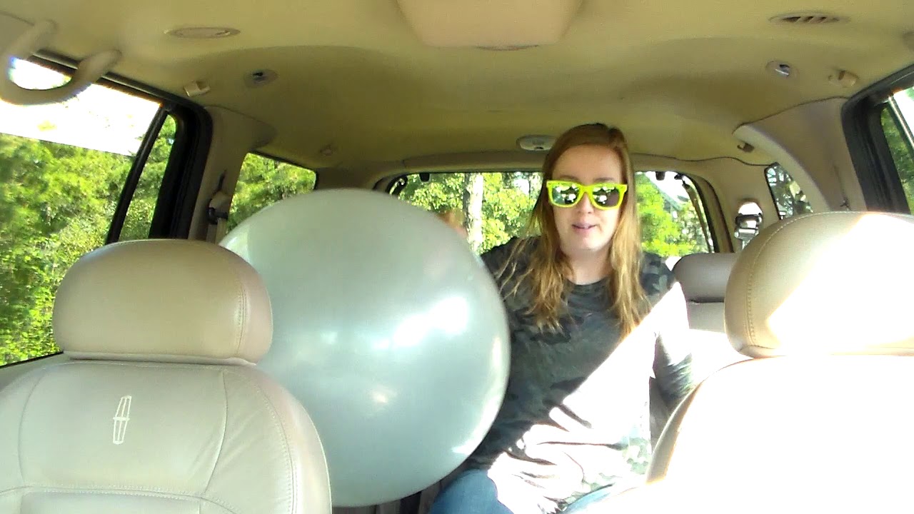 BLOWING UP A "HUGE"BALLOON IN MY CAR! - YouTube