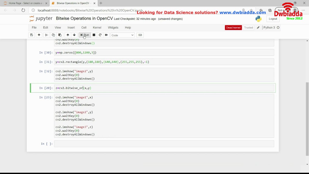 How to implement bitwise or operator | Opencv Tutorial - YouTube