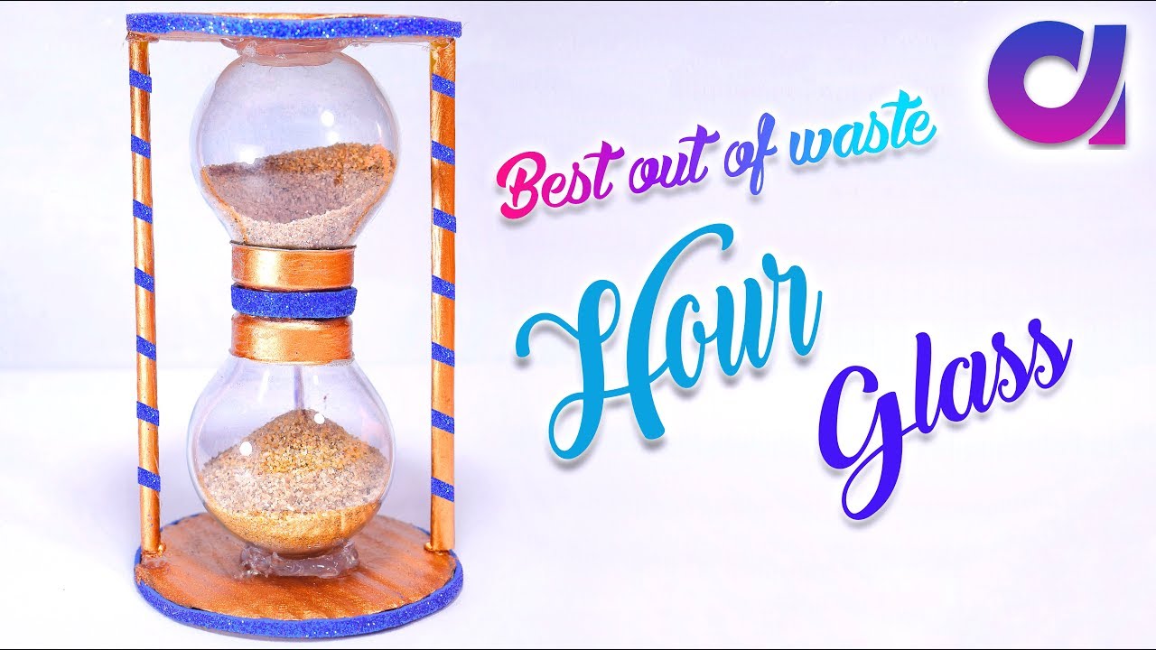 How to make an Hourglass from waste fuse bulb | best out of waste ...