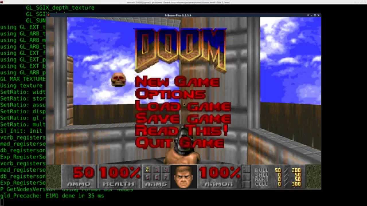 10 Doom Wad Editing Sky Texture with Deutex Linux Tutorial Blue Skies ...