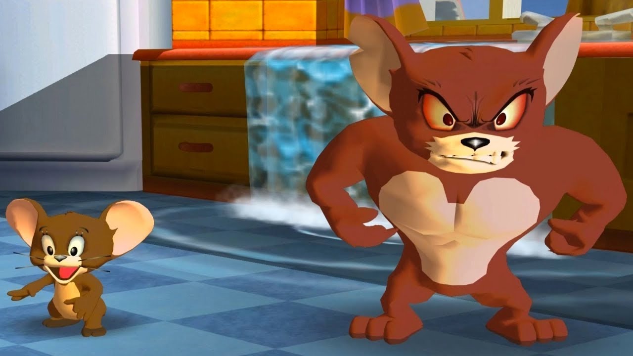 Tom and Jerry War of the Whiskers(2v2):Tyke and M.Jerry vs Jerry and M ...