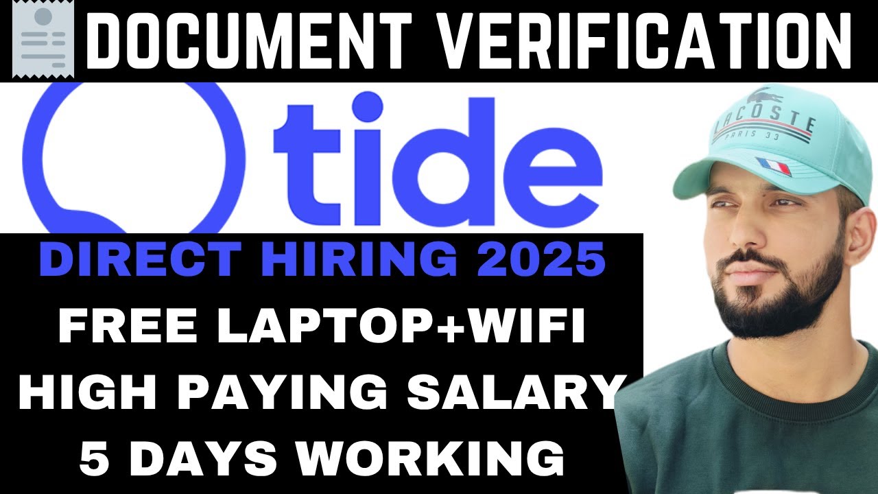 🧾Tide Document Verification Job💼 | Direct Hiring 2025🚀 | Easy&Simple ...