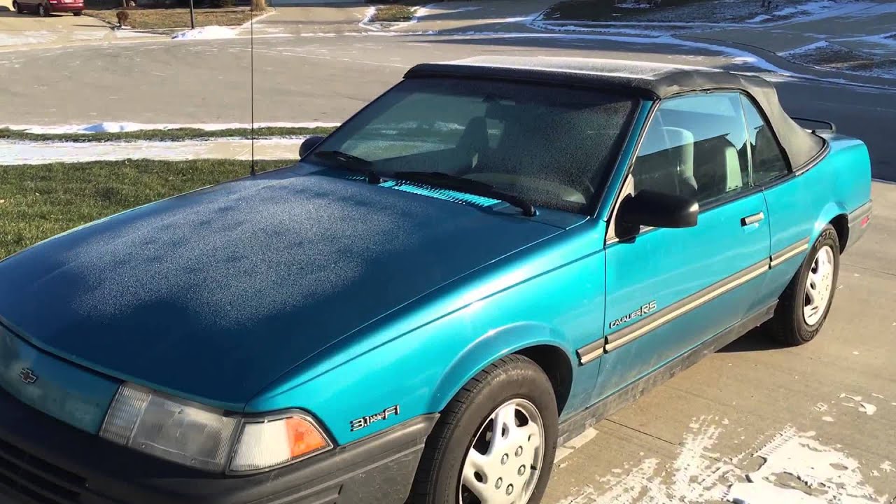Cold Start 1993 Chevrolet Cavalier RS - YouTube