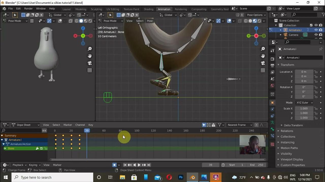 Let's learn how to animate any bird in Blender. (3/3) - YouTube