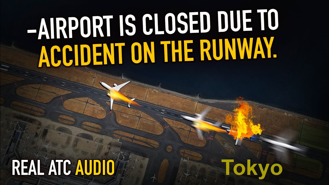 COLLISION IN TOKYO: Japan Airlines Caught on Fire | Hits Coast Guard ...