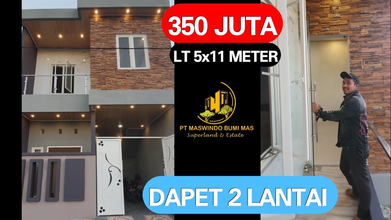Rumah Minimalis Mewah Modern LT 5x11 Meter | PT MASWINDO BUMI MAS ...