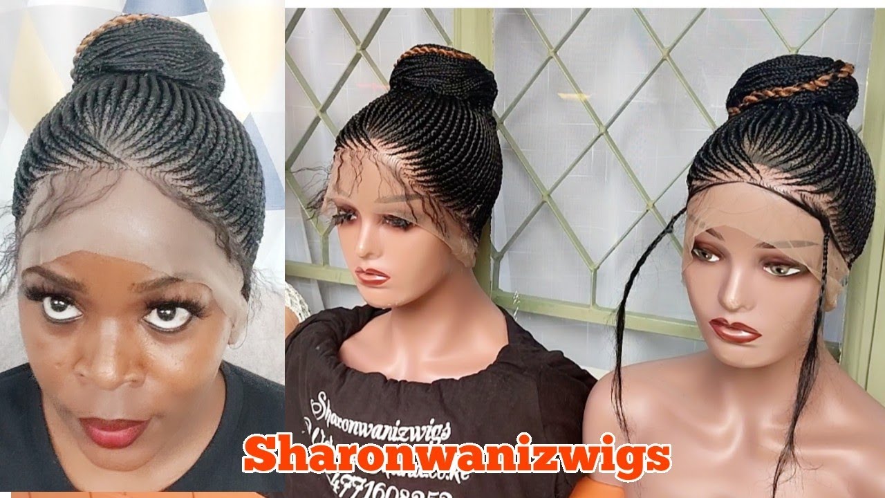 FULL LACE BRAIDED WIG Lace braided wig.Lace Wig Install ft ...