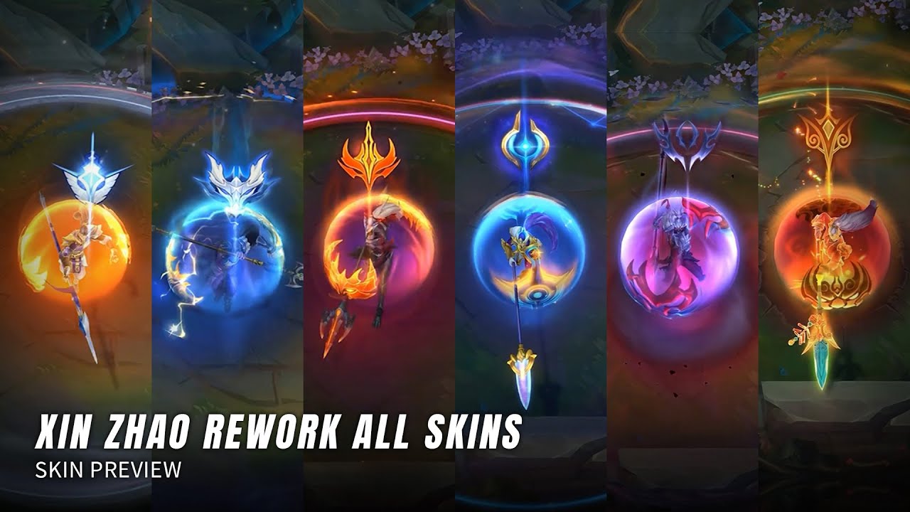 Xin Zhao Rework All Skins - Preview || League Of Legends: PBE - YouTube