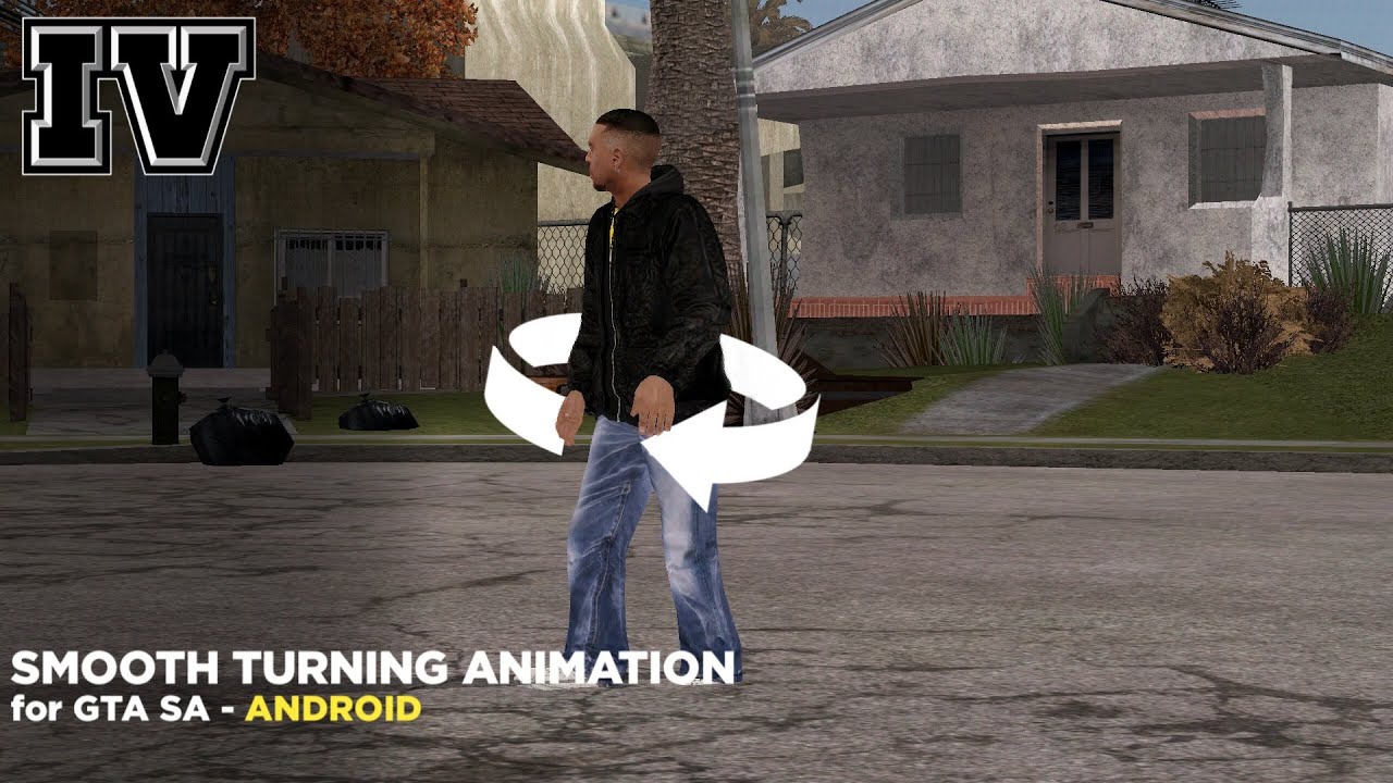 Smooth Turning Animation - GTA SA ANDROID - YouTube