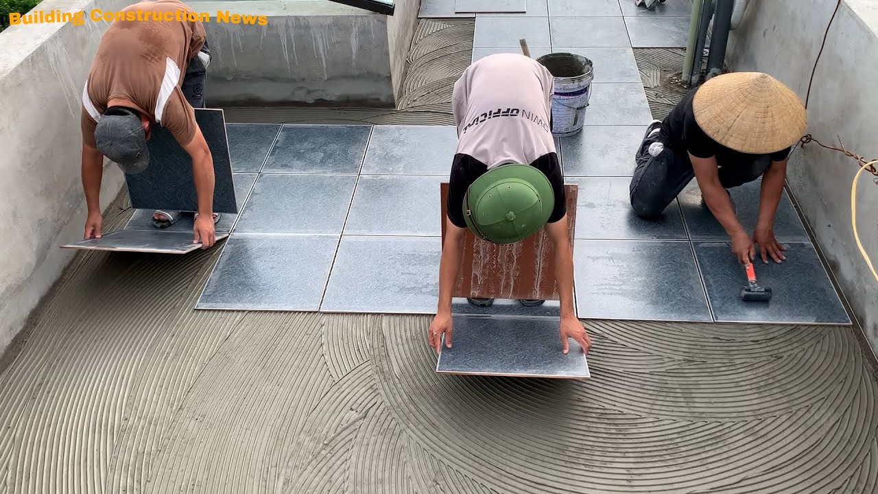 Great Techniques For Installing Faux Stone Ceramic Tiles On Concrete ...