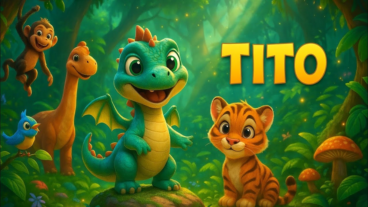 Titu the Baby Dragon's Magical Jungle Adventure 🐉🌿 | Cute 3D Cartoon ...