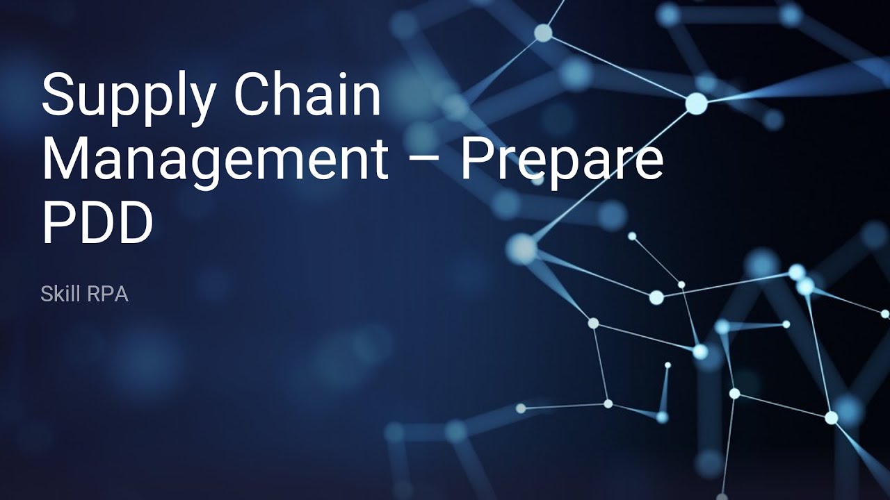 PO Tracking (Supply Chain Management) - PDD (Process Definition ...