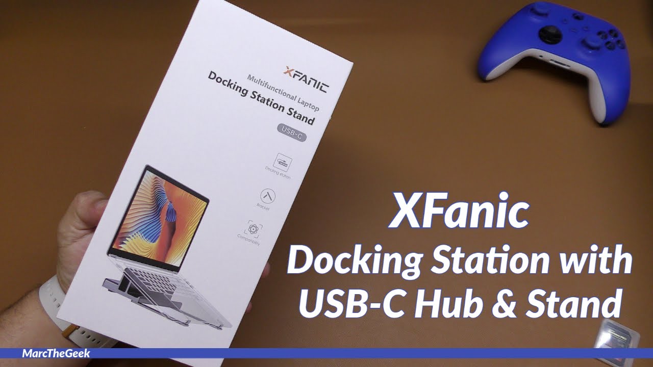 XFanic Docking Station with USB-C Hub & Stand - YouTube