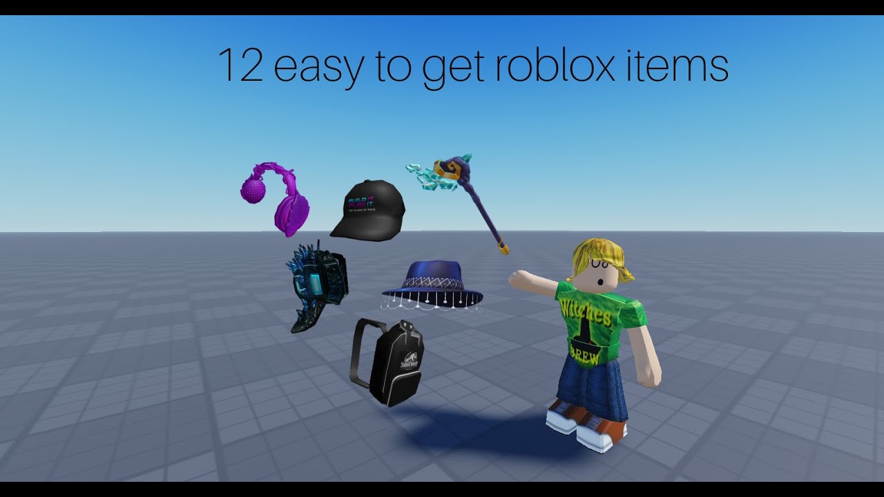 12 easy to get roblox items - YouTube