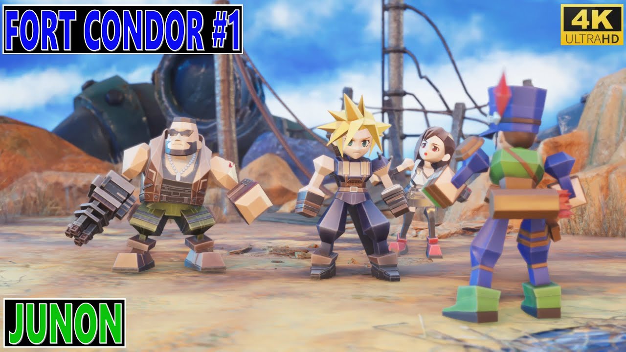 Final Fantasy VII Rebirth 4k - fort condor battle mini game in junon ...