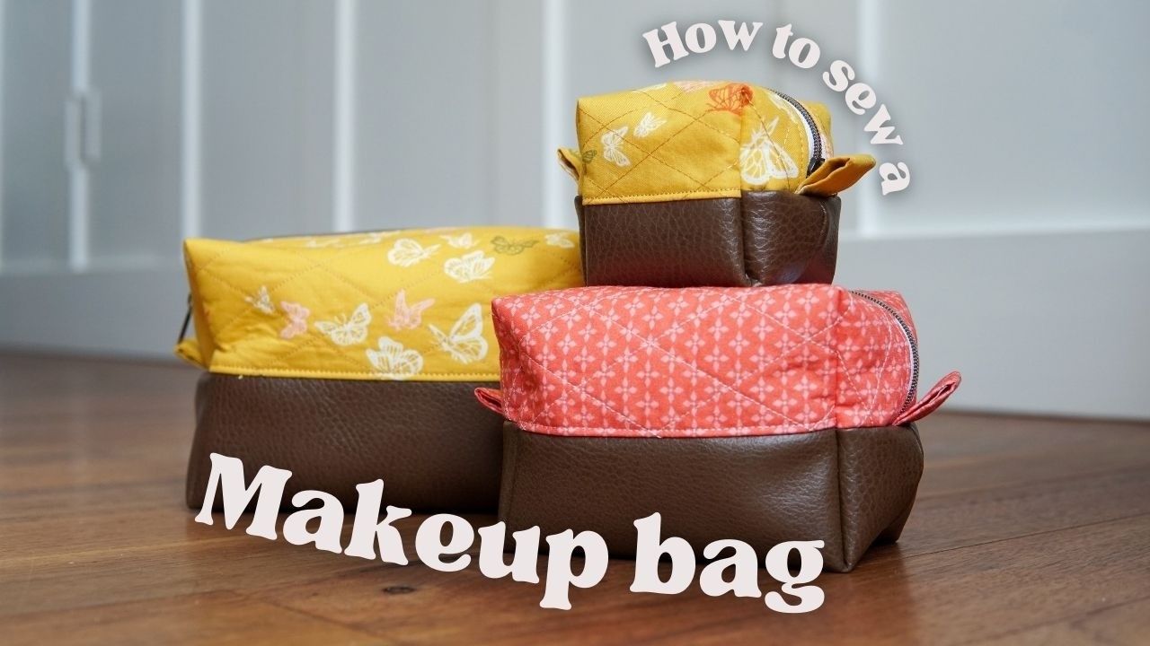 How to sew a Two Toned Boxy Zipper Pouch | Detailed Sewing Tutorial ...