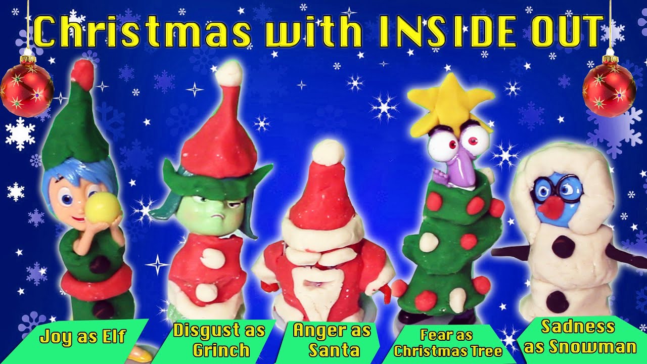 Inside Out | Inside out Christmas Dress up Play Doh Joy Sadness Anger ...