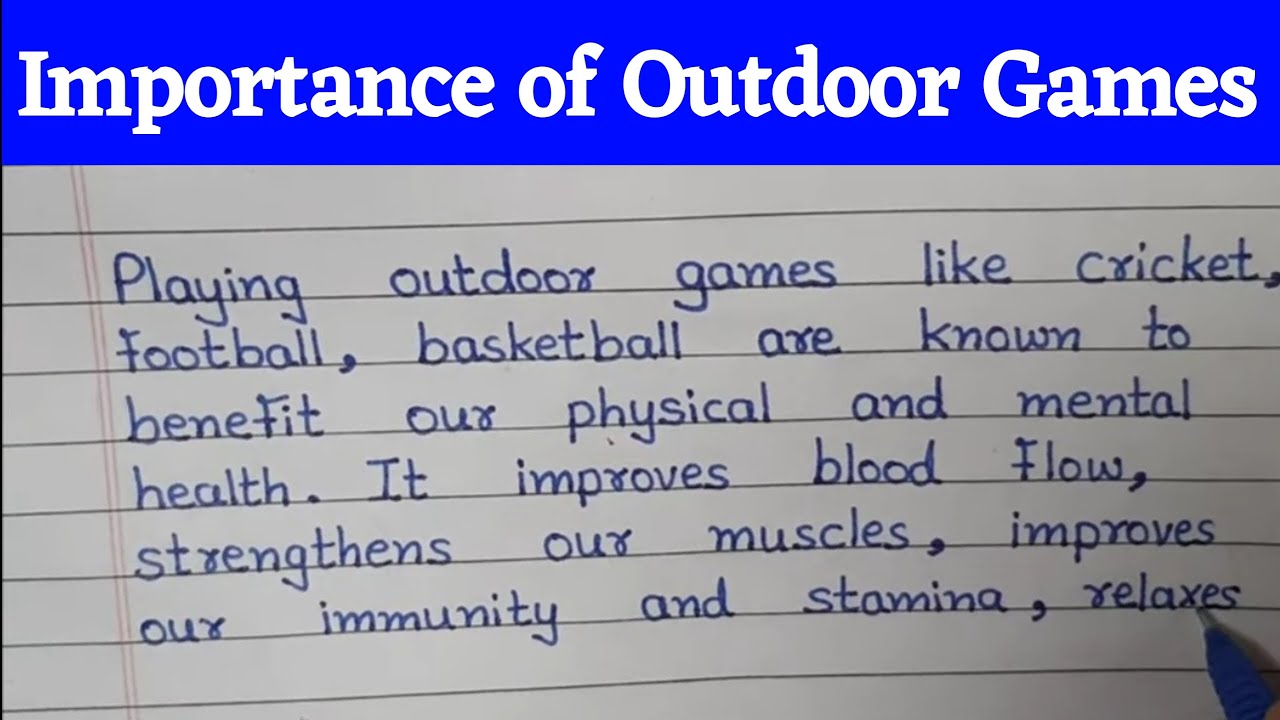 Essay On Importance Of Outdoor Games PLS Education Essay essay-on-importance-of-outdoor-games-pls-education-essay