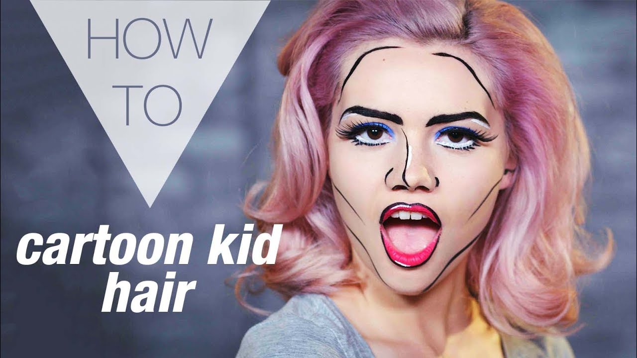 CARTOON POP ART | HALLOWEEN | HOW TO HAIR TUTORIAL - YouTube