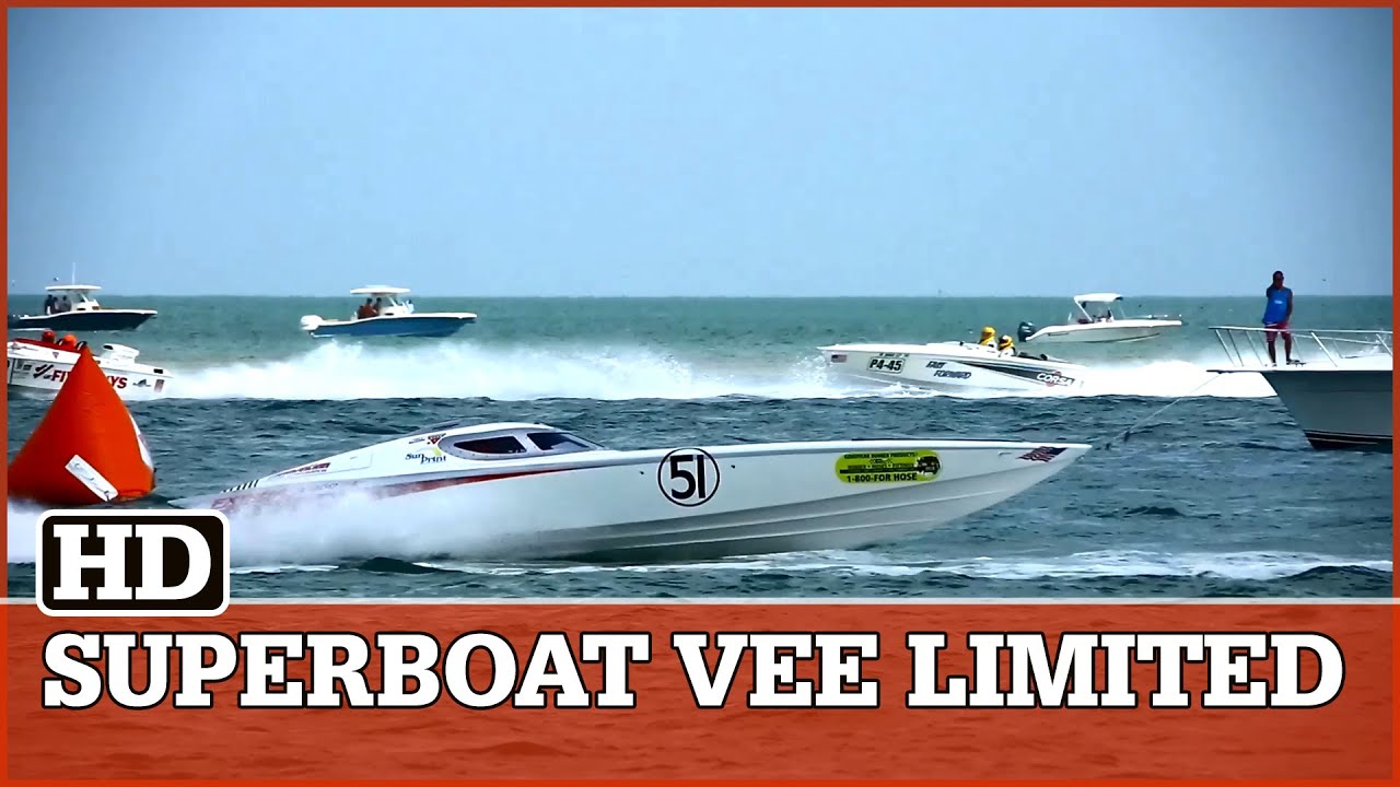 Superboat Vee Limited | Boat Racing at Marathon Key - YouTube