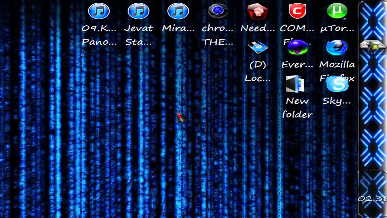 MATRIX WINDOWS THEME - YouTube