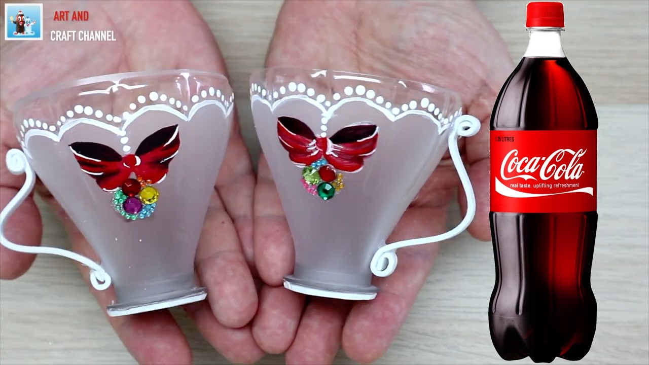 Transform Plastic Bottles Into Beautiful Cups - YouTube