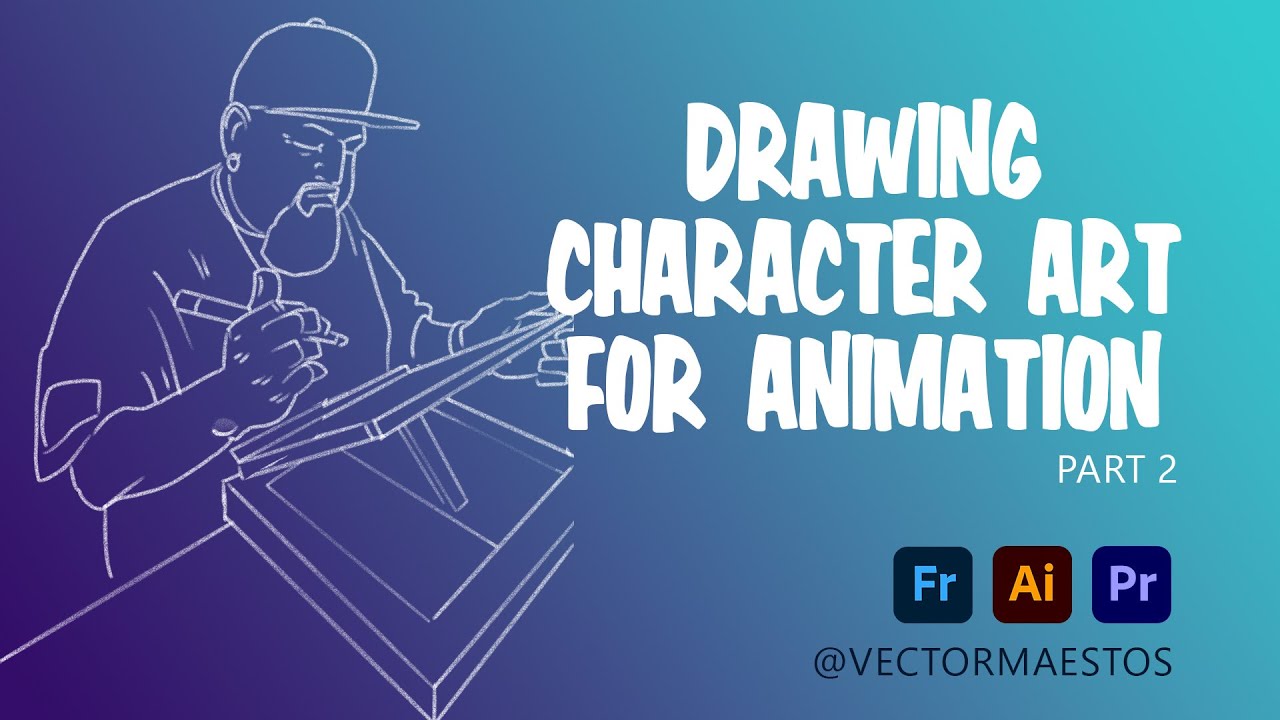 Making Character Art for Animation part 2 - Vector Brushes with Adobe ...
