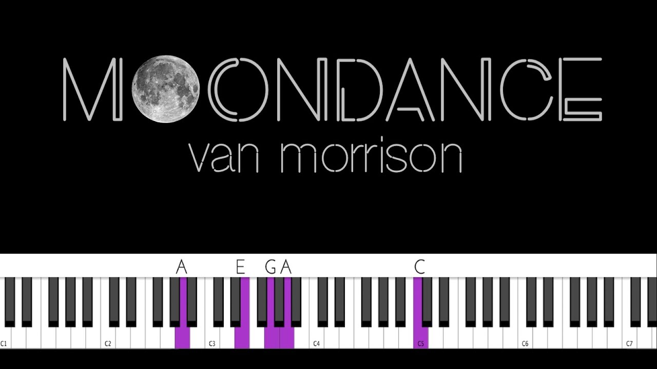 Moondance piano tutorial 1 van morrison - YouTube