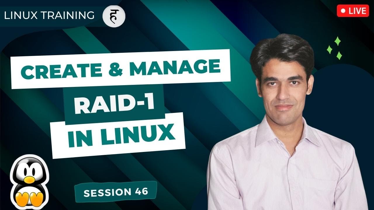 Session 46 Create And Manage Raid 1 In Linux Configure Raid 1 In Rhel
