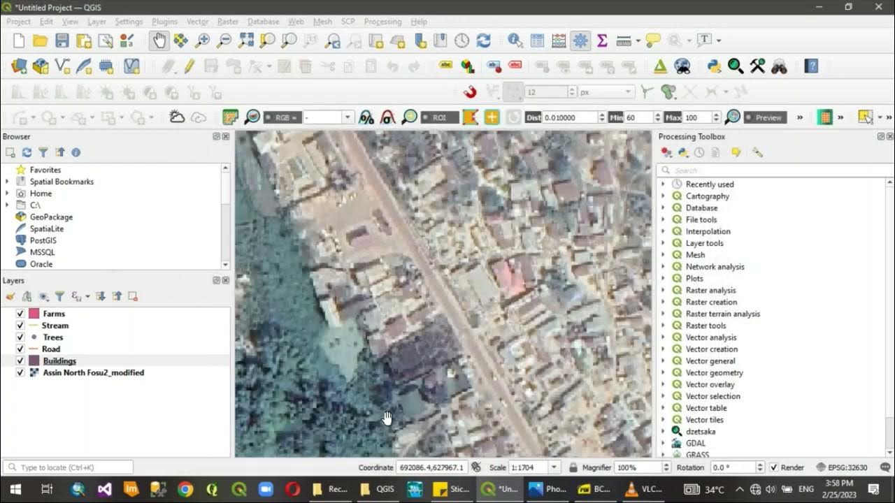 Digitizing a georeferenced map in QGIS part 1 - YouTube