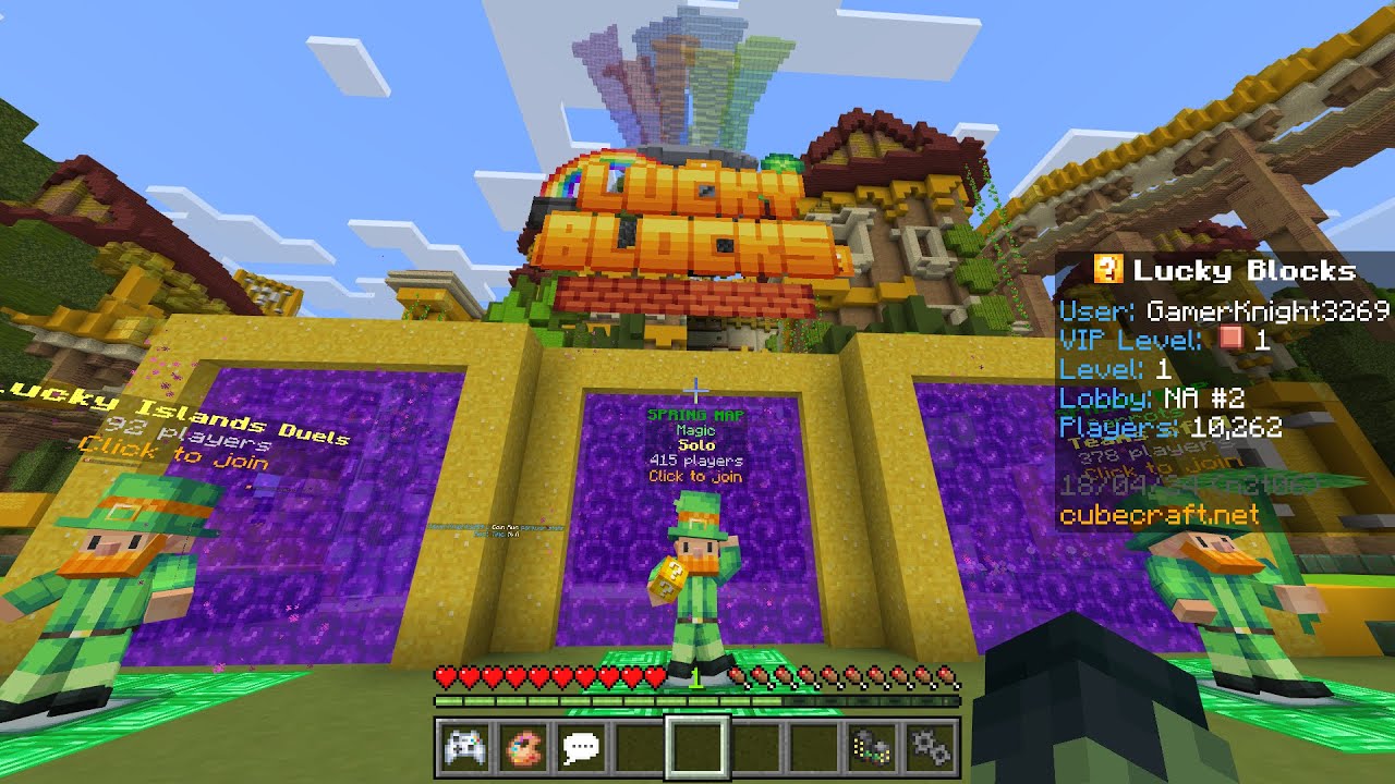 Minecraft Lucky block || Practicing PvP - YouTube