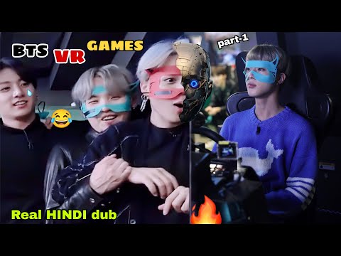 BTS play VR games 😂 // part-1 // Real Hindi dubbing // bts run ep 81