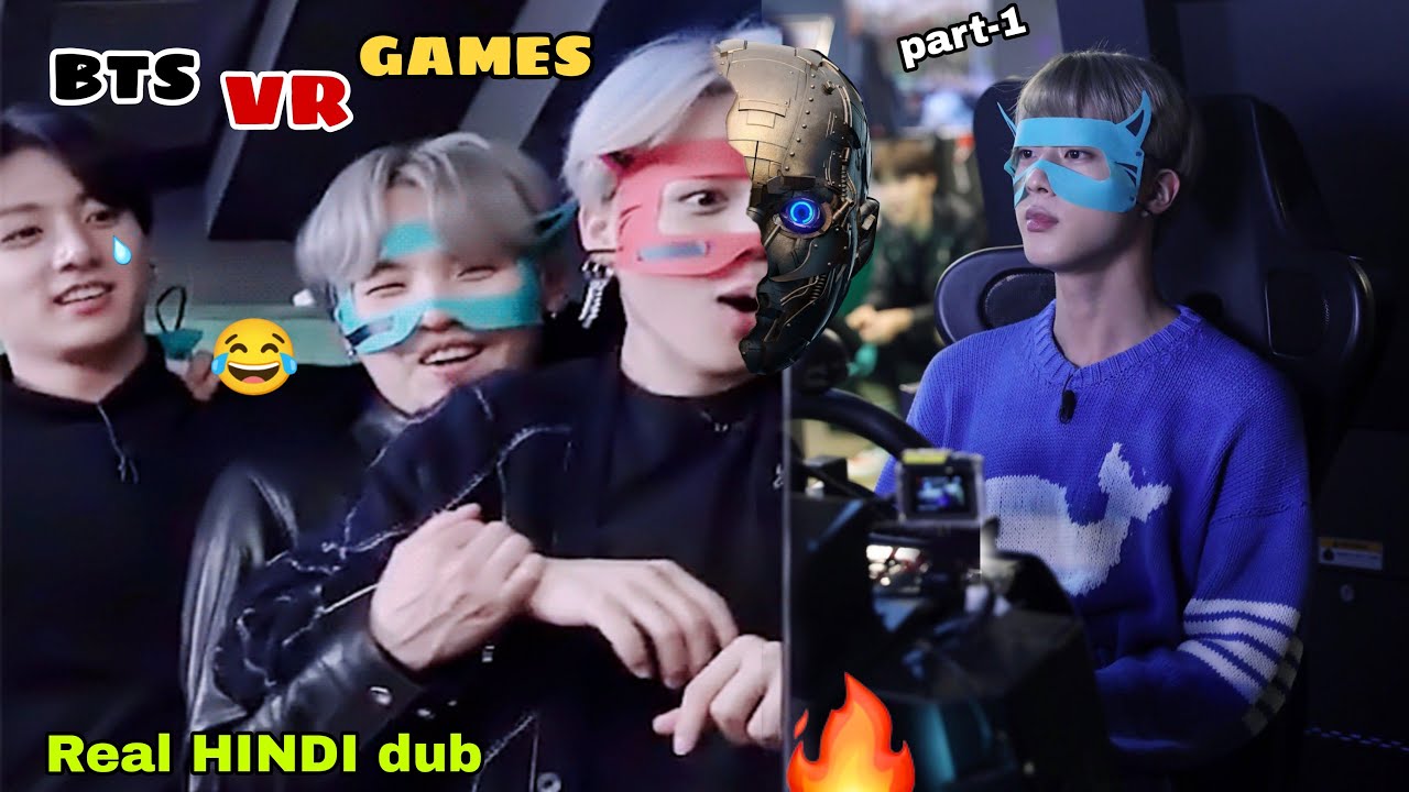 BTS play VR games 😂 // part-1 // Real Hindi dubbing // bts run ep 81 ...