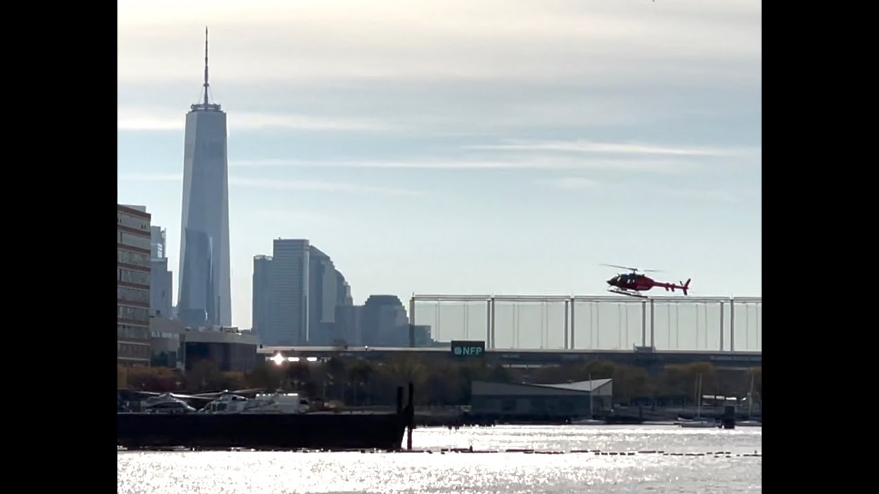 West 30th Street Heliport Landings — Hudson River Park - YouTube