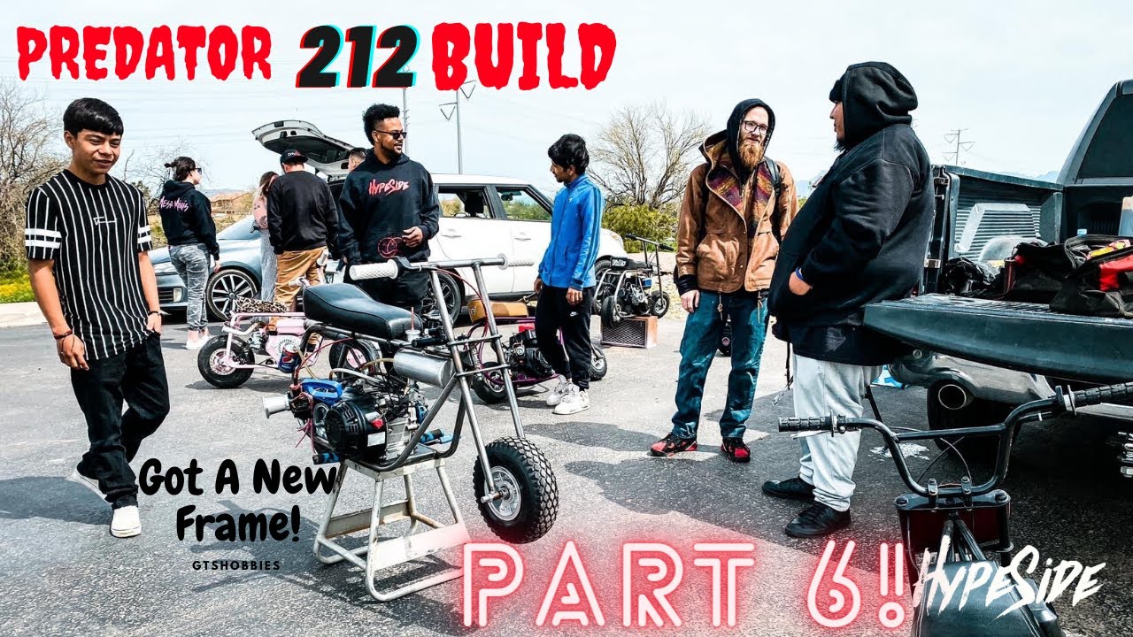 Predator 212 Drag Build! Part 6. Finally got my new frame!!! - YouTube